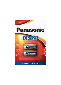 Panasonic 2B222572 CR123A Batterie, Lithium Metall, 3 Volt