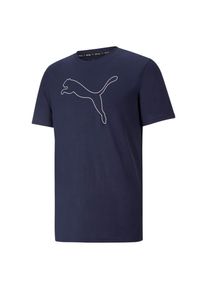 Puma Herren Performance Cat T-Shirt blau