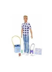 Mattel HHR66 Barbie Abenteuer zu zweit Ken Camping-Puppe und Zubehör. Spielzeu
