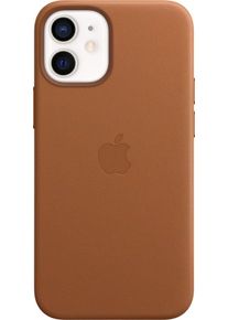 Apple iPhone 12 Mini Backcover mit MagSafe aus Leder in Sattelbraun