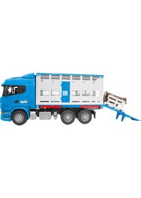 Bruder Scania R-Serie Tiertransporter-LKW+Rind Spielzeugfahrzeug Mehrfarbig