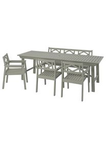 IKEA BONDHOLMEN Tisch+3 Armlehnstühle+Bank/außen