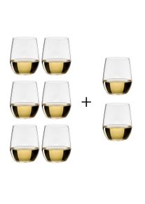 Riedel - O Wine Viognier/Chardonnay Weinglas 6+2 gratis - transparent/H 9,6cm, 320ccm/2 Weingläser Gratis