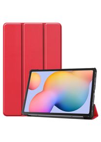 iMoshion Trifold Klapphülle für das Samsung Galaxy Tab S6 Lite / Tab S6 Lite (2022) - Rot