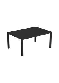 Emu - Round Snacktisch/ Garten-Beistelltisch - schwarz/pulverbeschichtet/LxBxH 100x70x45cm