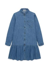 Tom Tailor Mädchen Jeanskleid mit Brusttasche, blau, Uni, Gr. 152