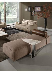 JVmoebel Chaiselongue »Luxus Chaiselongue Stoff Wohnzimmer Design Sofa Braun Möbel Couchen