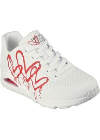 Skechers Uno Sneaker Damen in white-red