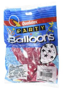 Qualatex Pioneer Ballon Company 5 zählen rund Big Stars, 27,9 cm Wild Berry