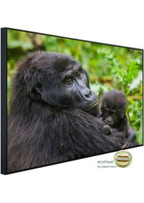 papermoon Infrarotheizung Gorilla mit Baby, sehr angenehme Strahlungswärme, bunt