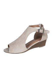 Generic Sommer Mode Frauen Casual Open Toe Wedges Bequeme Weiche Unterseite Atmungsaktive Schnalle Schuhe Sandalen Schuhe Damen Schwarz 38 (Grey-2, 39)