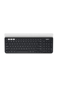 Logitech K780 Kabellose Tastatur, Bluetooth & 2.4 GHz Verbindung, Multi Device & Easy-Switch Feature, Integrierte Halterung, PC/Mac/Tablet/Smartphone, Schweizer QWERTZ-Layout - Dunkelgrau/Weiß