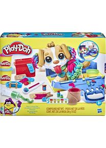 Play-Doh Tierarzt Spielset mit Spielzeughund, Tragebox, 10 Knetwerkzeugen und 5 Farben, F3639