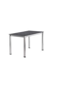 SIEGER Dining Tisch mit Polytec Tischplatte Schiefer Anthrazit 120x80 cm