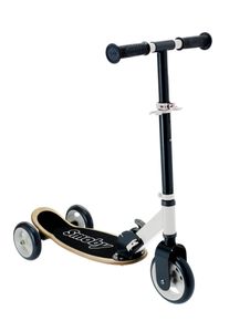 Smoby 7600750908 Wooden 3W Foldable Scooter, Bunt