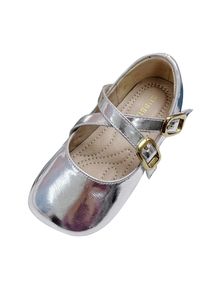 Generic Kinderschuhe Mode Einzelschuhe Bequeme weiche Sohle Einzelschuhe Modische Prinzessin Schuhe Prinzessin anziehen (Silver, 27.5 Little Child)