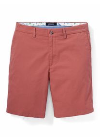 Walbusch Herren Bermuda Hose Regular Fit Orange einfarbig flexibler Bund
