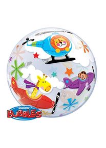 Qualatex 25279 55,9 cm Single Bubble Flying Circus 1 Bubble Ballon Pro Pack