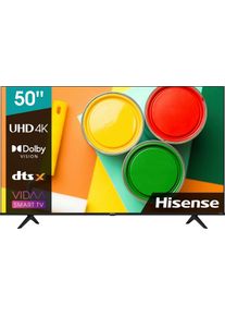 HISENSE 50A6FG LED-Fernseher (126 cm/50 Zoll, 4K Ultra HD, Smart-TV, Triple Tuner DVB-C/S/ S2/ T/ T2, Alexa Built-In, DTS Virtual X), schwarz