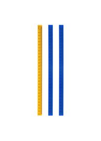sourcing map 3Stk. Weißwandtafel magnetisches Lineal metrische Tafel gerade Lineale Büro Schreibware 29cm gelb dunkelblau