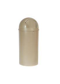 Rubbermaid Abfallbehälter (PE), feuerhemmend, Volumen 80 l, HxØ 1070 x 455 mm, beige