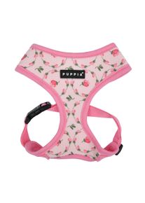 Puppia Spring and Summer Fashion Over-The-Head Hundegeschirr, Pink_Florian, Größe XL