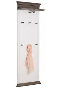 Home Affaire Garderobenpaneel »Vinales«, Höhe 196 cm aus massiver Kiefer, weiß