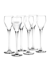 Holmegaard - Perfection Schnapsglas 6er Set - transparent/H 16,5cm / Ø 5cm / 5,5cl