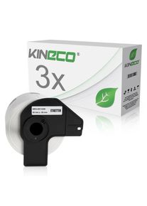 Kineco 3x Etiketten kompatibel zu Brother DK-11209, 29mm x 62mm