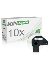Kineco 10x Etiketten kompatibel zu Brother DK-11208, 38mm x 90mm