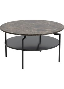 PKline Couchtisch Goheen schwarz braun Marmorprint Sofa Wohnzimmer Tisch Beistelltisch