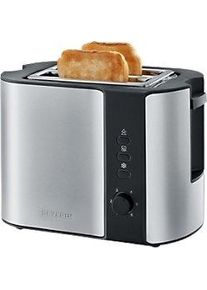 Severin Toaster mit 2 Scheiben 2589 Edelstahl 700 W Silber, Schwarz