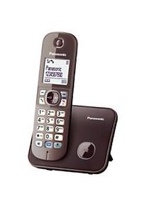 Panasonic DECT Telefon KX-TG6811GA Mokka Braun Schnurlos