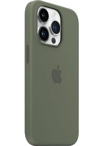 Apple Handyhülle iPhone 14 Pro Silikon Case mit MagSafe, grün
