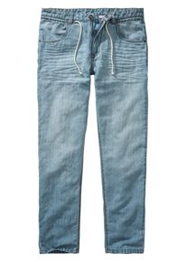 Mey & Edlich Herren Jeans-Hose Regular Fit Hellblau einfarbig