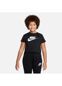Nike Sportswear Big Kids' (Girls) Cropped T-Shirt schwarz