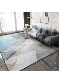 XENIMO Moderner Nordischer Geometrischer Teppich Wohnzimmer Sofa Couchtisch rutschfeste Bodenmatte Schlafzimmer Nachttisch Teppiche Dekor Geschenk 120 * 200cm