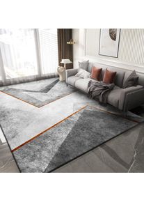 XENIMO Moderner Nordischer Geometrischer Teppich Wohnzimmer Sofa Couchtisch rutschfeste Bodenmatte Schlafzimmer Nachttisch Teppiche Dekor Geschenk 120 * 200cm