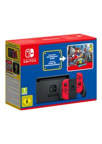 Nintendo Switch Rot + Super Mario Odyssey Der Bros. Film-Aufkleber