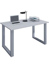 PKline Schreibtisch Computer PC Laptop Tisch Arbeitstisch Bürotisch Computertisch grau