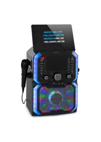 Auna Rockstar Plus Karaoke-Anlage Karaokemaschine BT USP CD LED-Show RCA FW1811