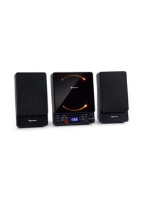 Auna Microstar Vertikal-Stereoanlage CD-Player Bluetooth USB Fernbedienung MG3-Microstar BK