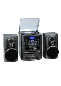 Auna 388 Franklin DAB+ Stereoanlage 3-fach-CD-Player BT AUX USB-Port MG-HF-632P DAB BK