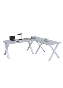 Vcm Eckschreibtisch Schreibtisch Computer Winkeltisch Lona 80 X Alu Weiß
