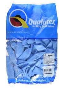Qualatex Party-Luftballons, 15,2 x 117,8 cm, Blassblau