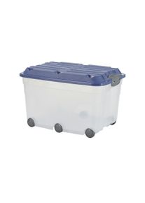 Möbel Kraft Rollbox mit Deckel Aufbewahrungsbox - blau - Kunststoff - 40 cm - 37 cm - Möbel Kraft