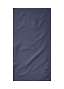 Tom Tailor Unisex Fitness-Handtuch mit Logoprint, blau, Uni, Gr. 50X100