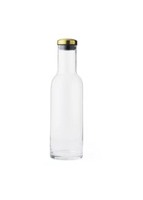 Menu - Bottle Karaffe mit Deckel 1L - messing/transparent/H 29cm, Ø 8cm
