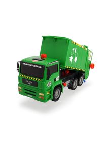 DICKIE TOYS Air Pump Garbage Truck, Müllabfuhr mit Luftpumpfunktion, Müllauto, Recycling, pneumatisch beweglicher Container, 31 cm, ab 4 Jahren