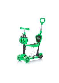 Chipolino Kinderroller 3 in 1 Kiddy Evo Schiebestange Vorderräder mit LED grün
